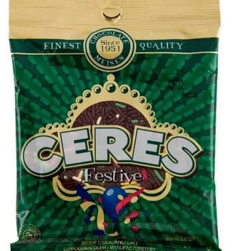 CERES Festive Coklat Meses 225 gr Kemasan Topping Coklat Tabur 225 gram ...