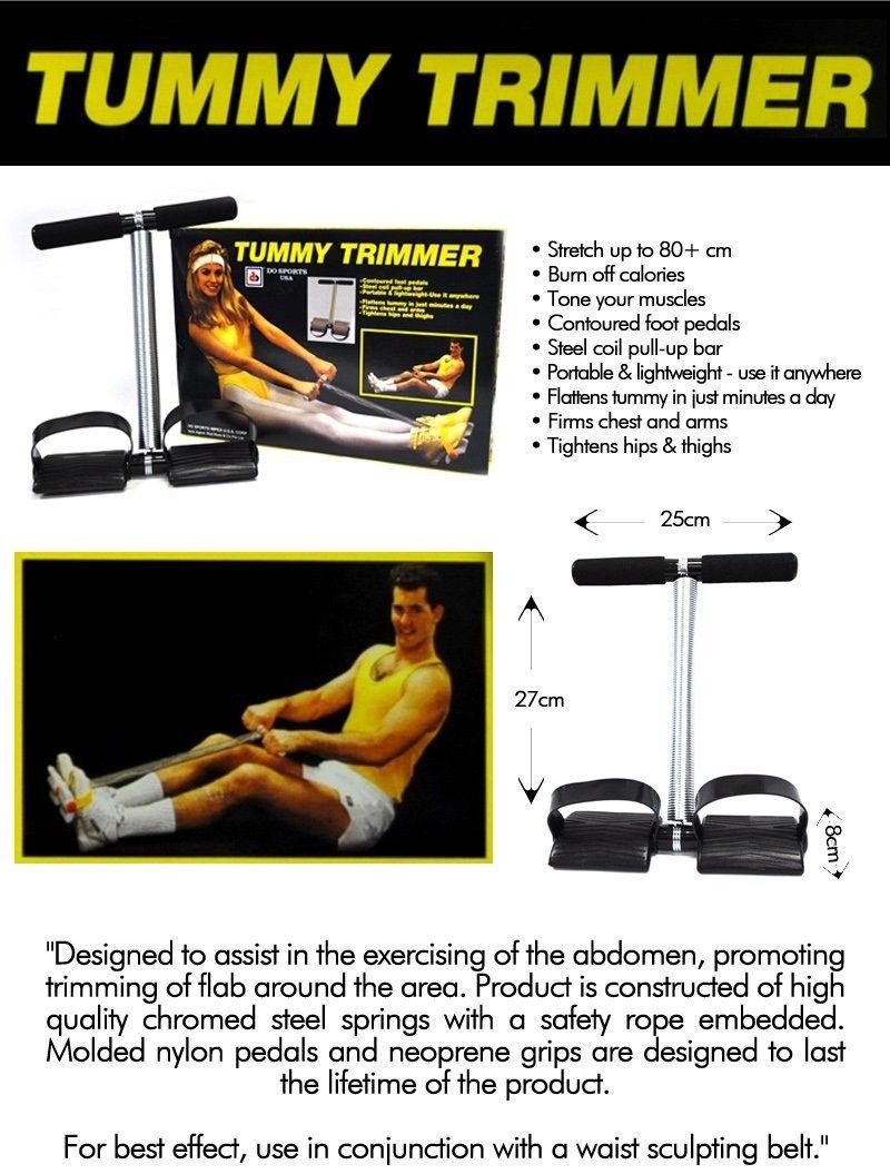 Tummy Trimmer Alat Bantu Sit Up Olahraga Pengecil Perut Shape Up Your ...