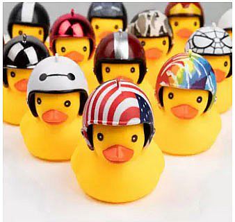 Bebek Helm Baling Aksesoris Sepeda Motor Mobil Lucu Bunyi Sinar Lampu ...