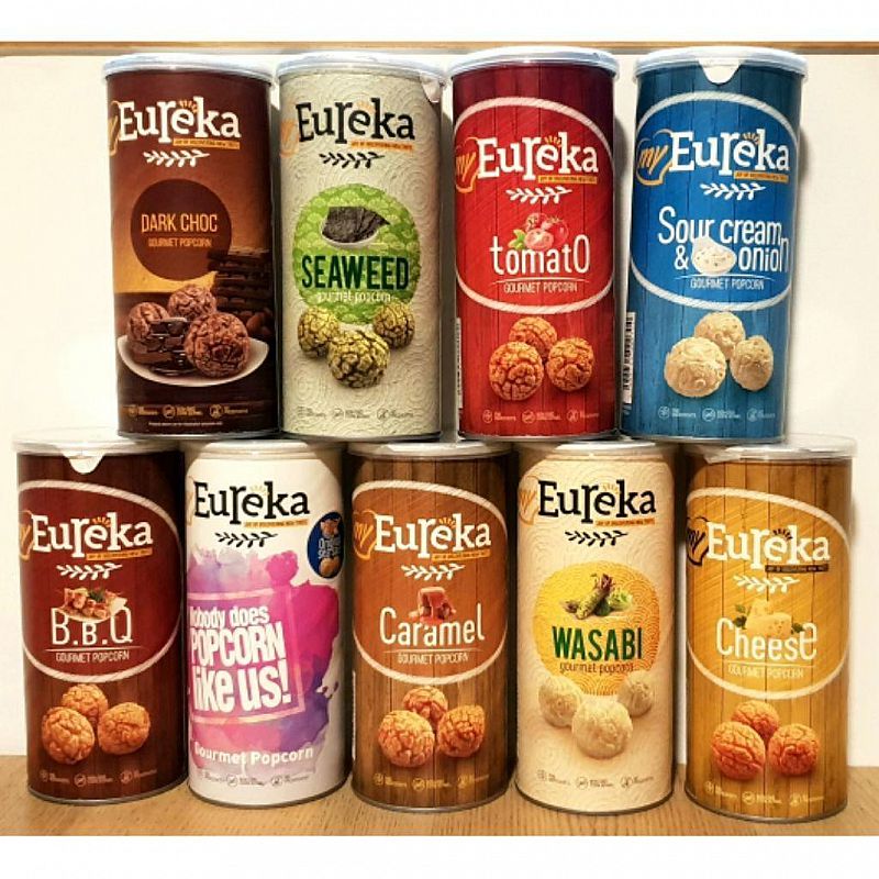 EUREKA Popcorn 70 gr Pack Kaleng Besar Impor Malaysia Snack Khas Pop ...